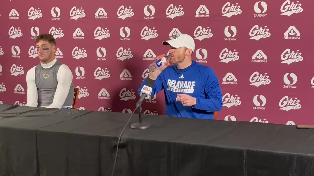 Ryan O'Connor, Ryan Carty on Delaware's 49-19 loss at Montana - YouTube