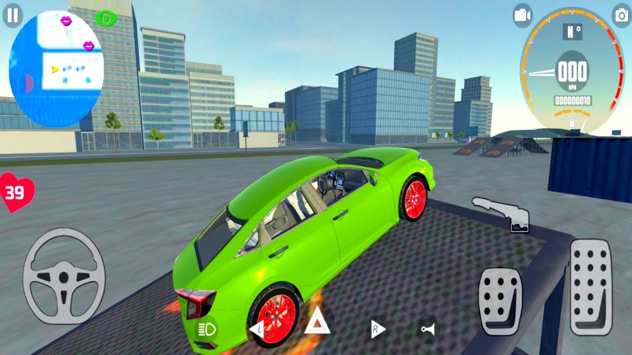 Indonesia Honda Civic Car Taxi Simulator | Best 3D Simulator Gameplay ...