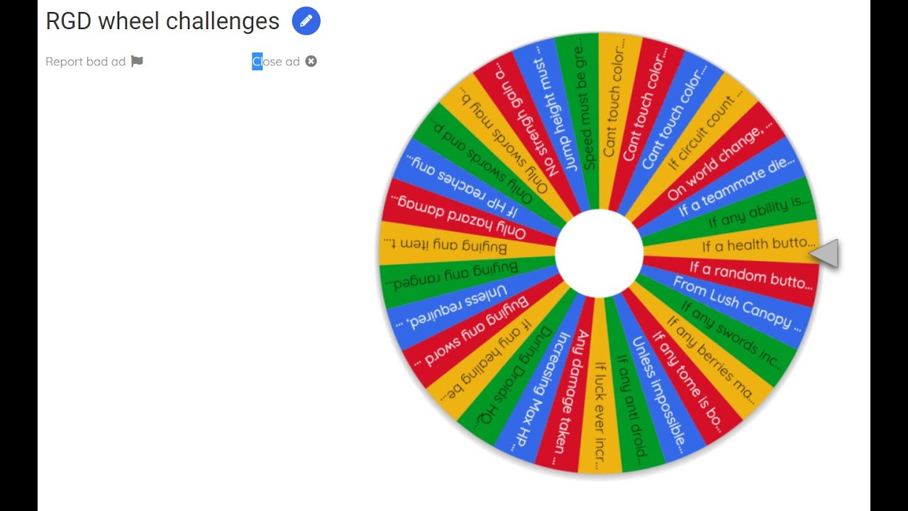 Randomly Generated Droids Wheel Challenges - YouTube