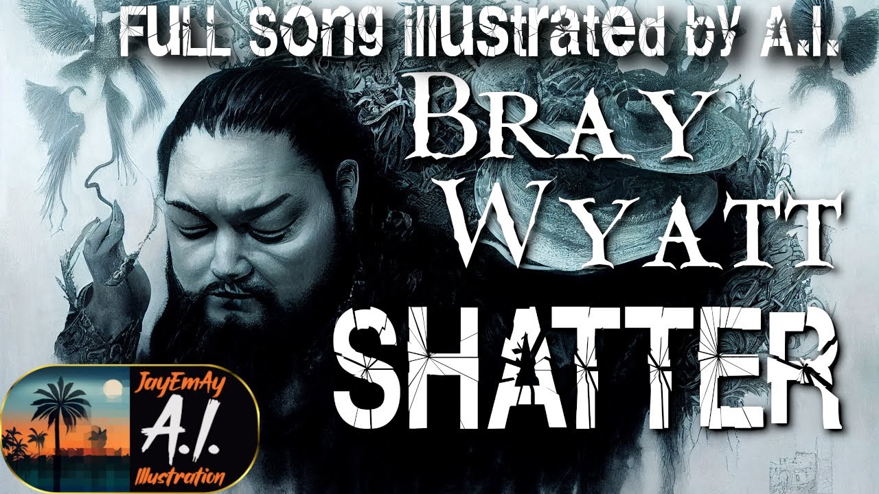 Bray Wyatt - Shatter (full) but the lyrics are illustrated by an AI bot ...