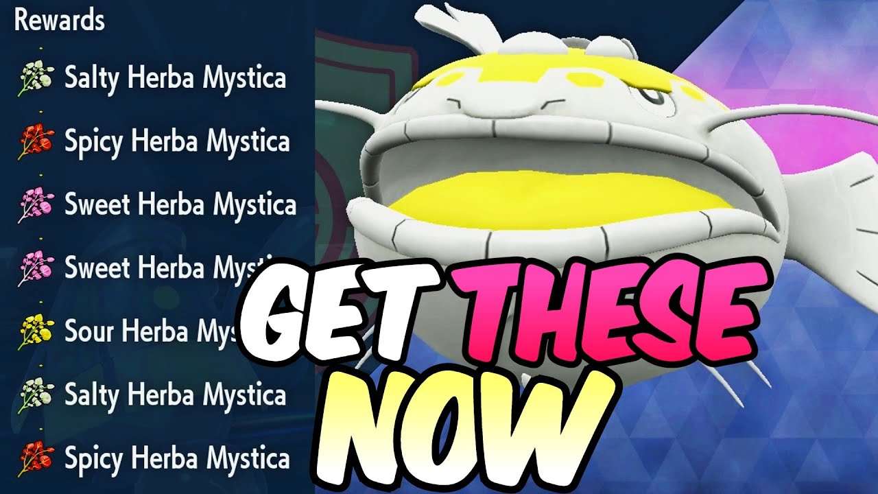 Get Shiny Dondozo with 7 Herba Mystica NOW in Pokemon Scarlet Violet ...