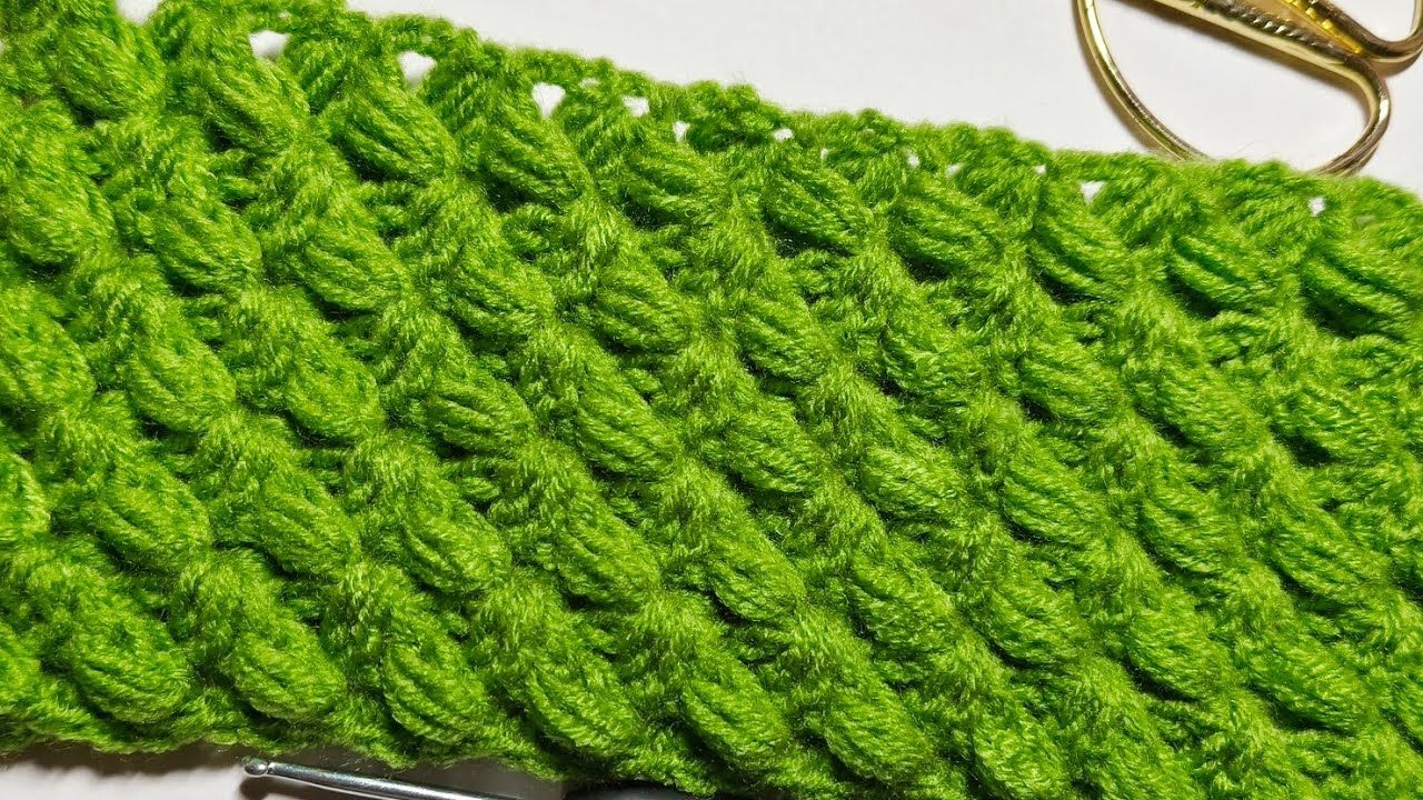 PERFECT TEXTURED Crochet Pattern! Only 1 Row Repeat! Easy and Beautiful ...