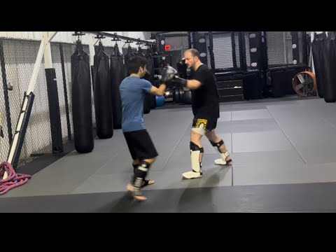 Sparing at tusk mma - YouTube