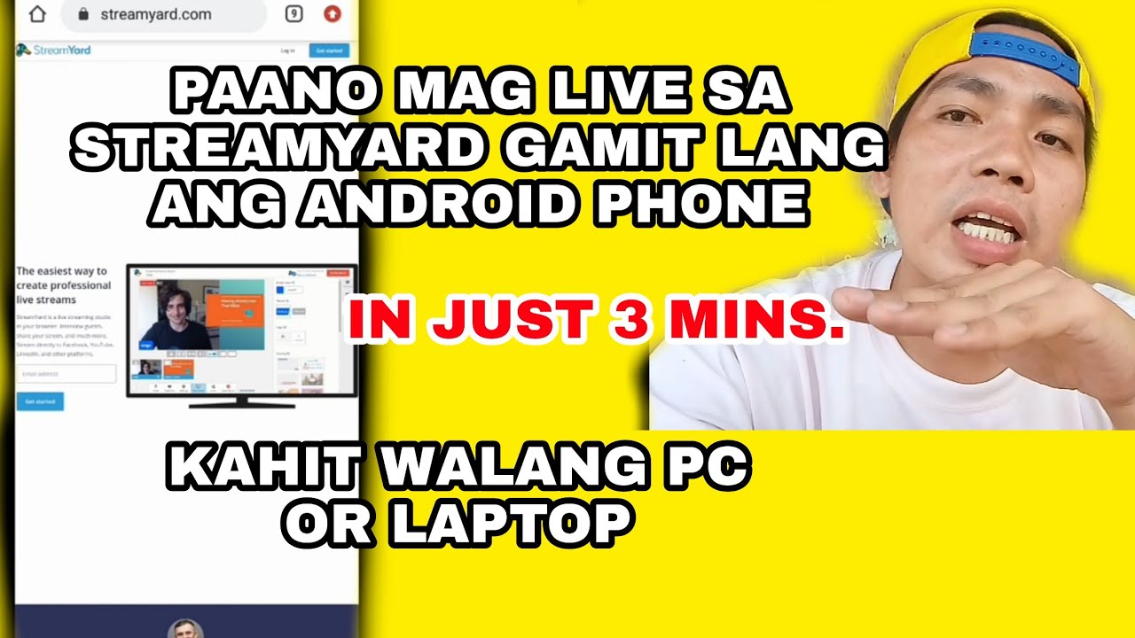 PAANO GAMITIN ANG STREAMYARD | STREAMYARD TUTURIAL |HOW TO USE ...