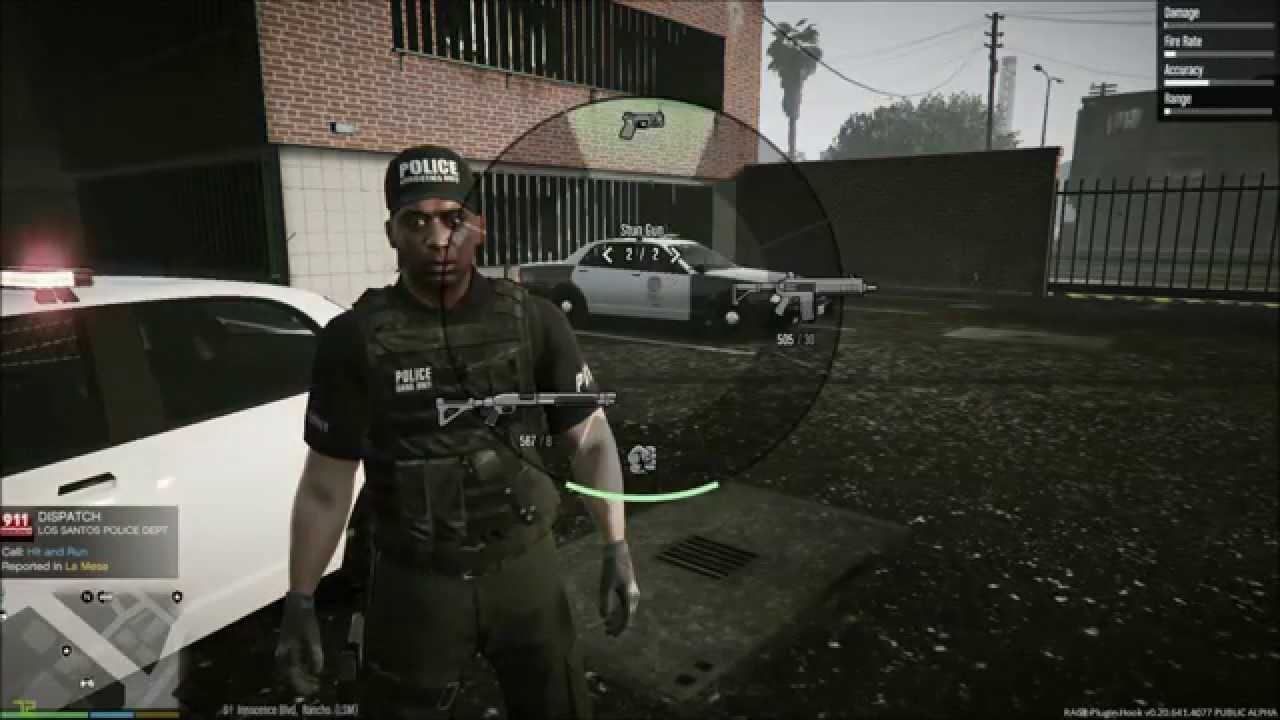 GTA V-LSPDFR Glock20 - YouTube