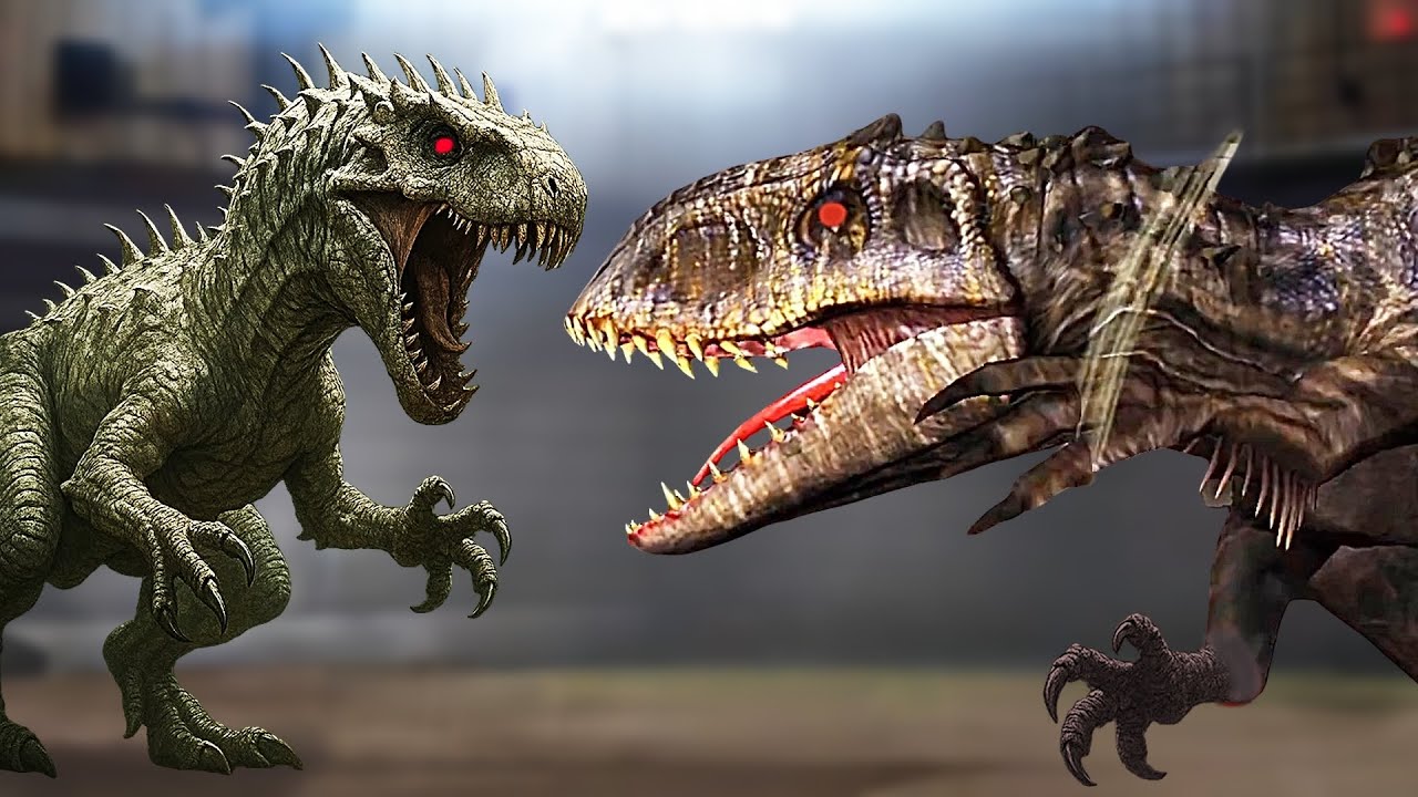 Jurassic World Battle - Indominus Rex Hybrid Showdown - YouTube