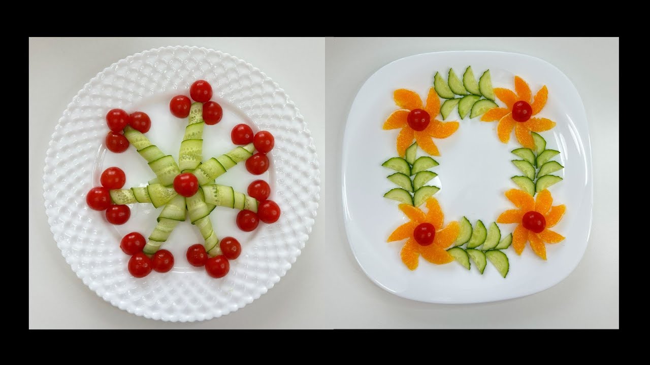 2 TOP Beautiful Plate Decoration - YouTube