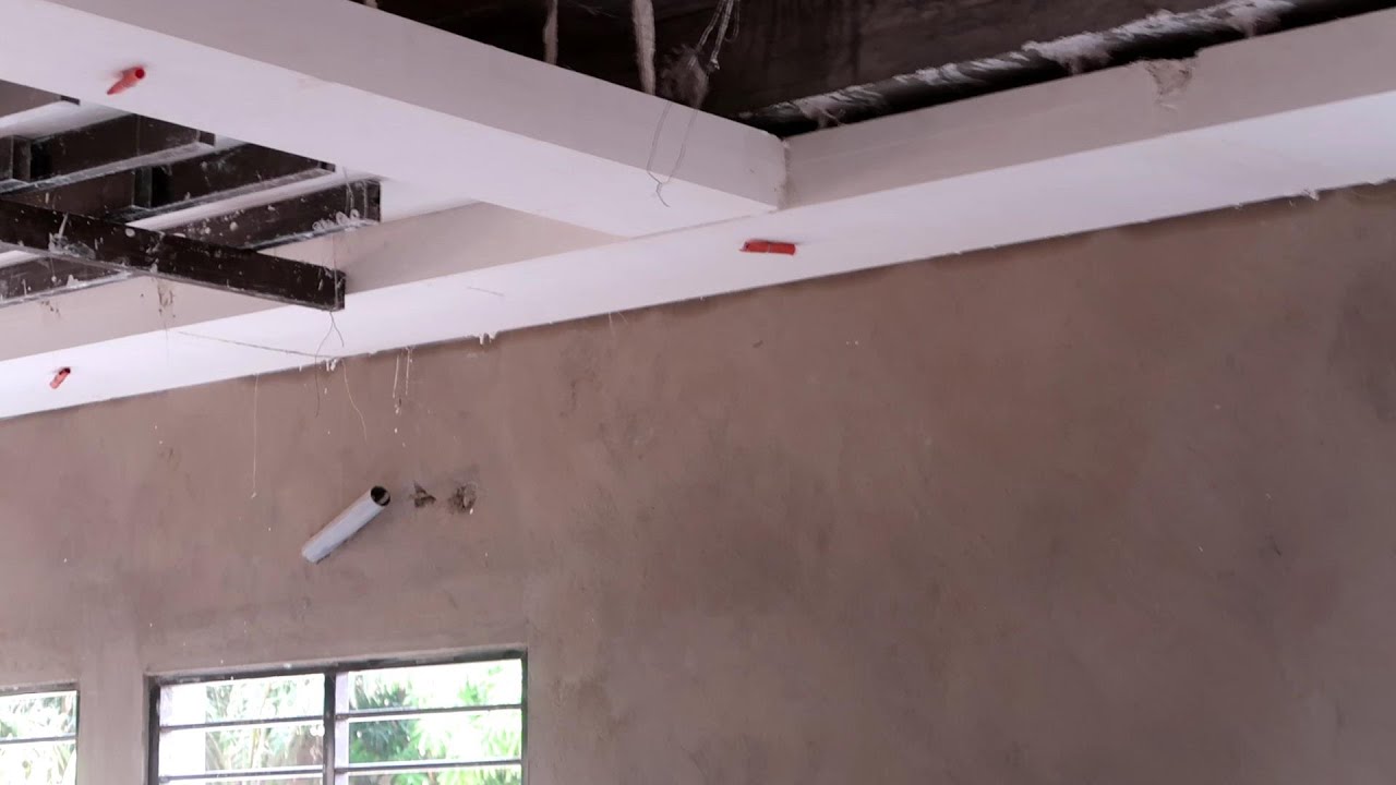 Building The House 52 – POP False Ceilings Installation Underway - YouTube