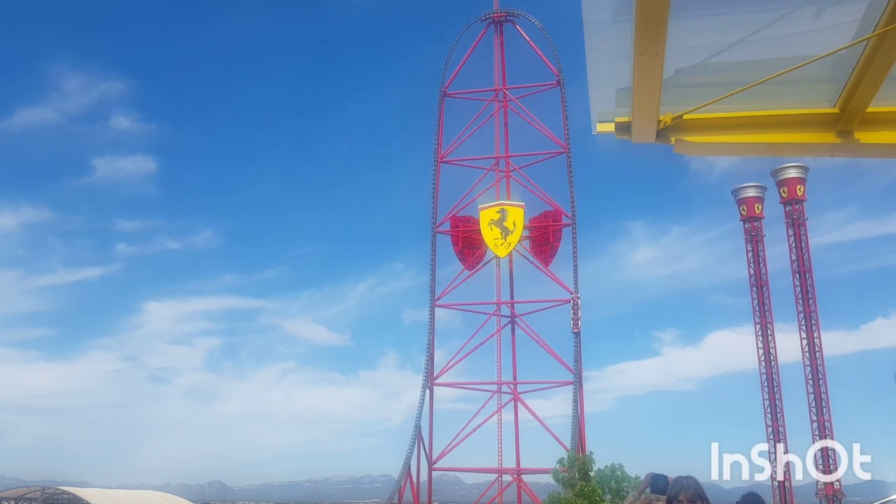 Red Force Portaventura Ferari Land!! Best Launch On A Rollercoaster ...