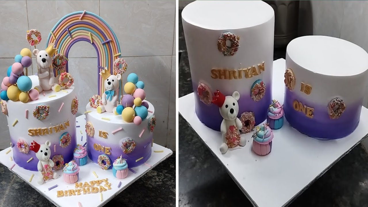 Most Beautiful and Perfect Twins Birthday Cake Design |Satisfied Twins ...