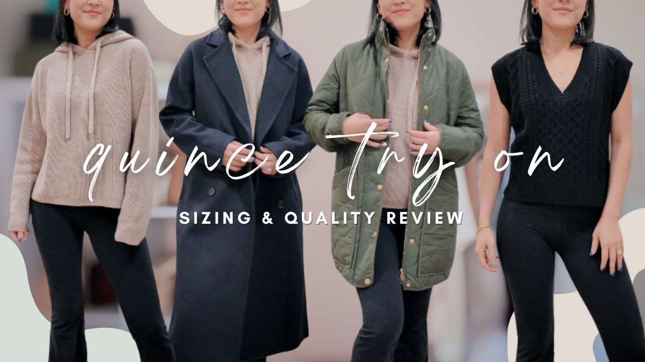 QUINCE try on haul: fall jackets, coats & knitwear - YouTube