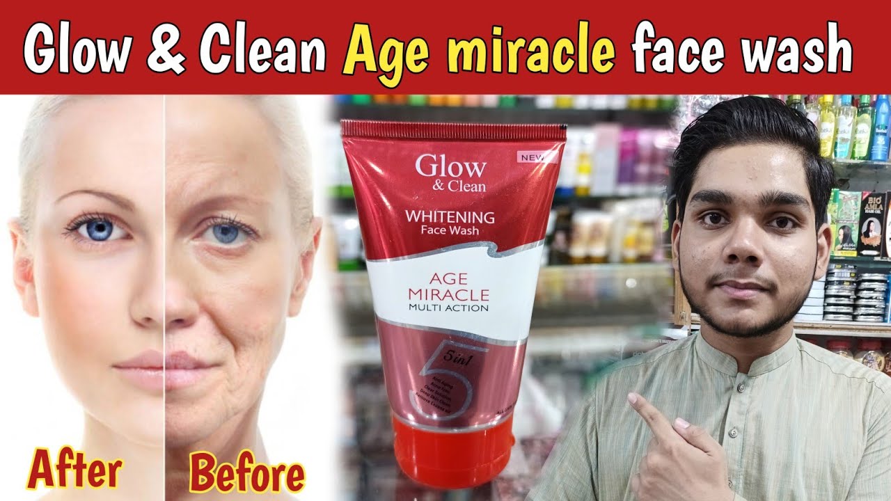 Glow and clean age miracle Face wash | Glow and clean charcoal face ...