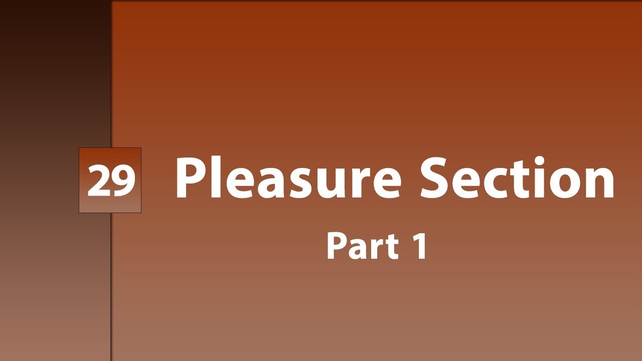 29 - ( Design Template ) Pleasure Section | Part 1 - YouTube