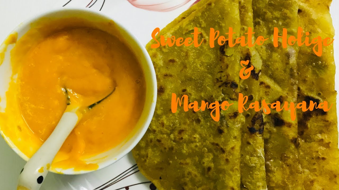Sweet Potato Holige | Genasina Obbatu | Mango Rasayana - YouTube