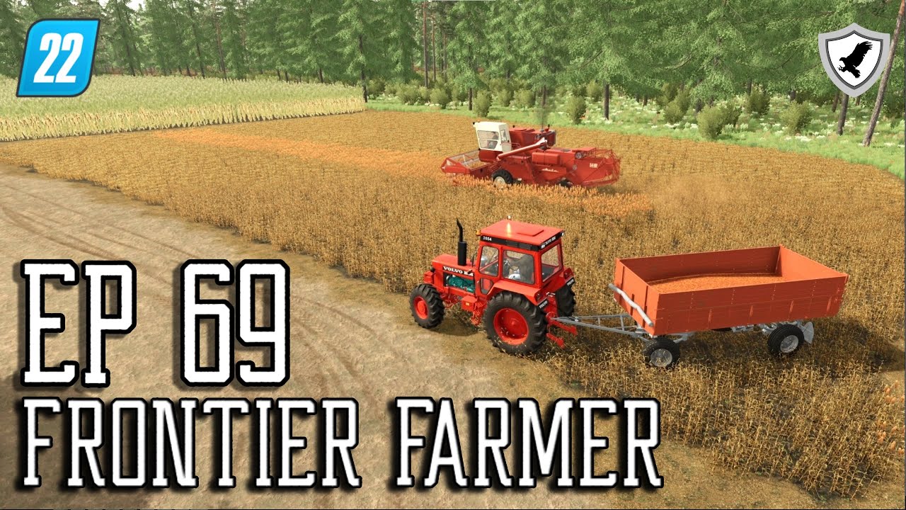 HARVEST HELPER | FRONTIER FARMER | FS22 Survival | Dark Forest Ep. 69 ...