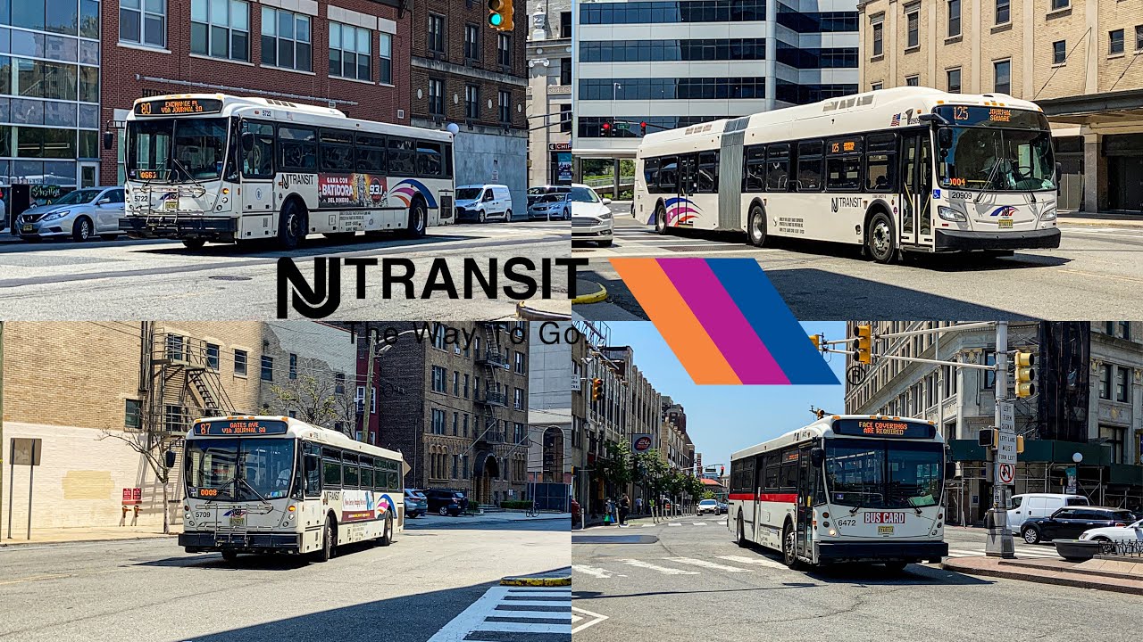 New Jersey Transit Bus Compilation at Journal Square Transportation ...