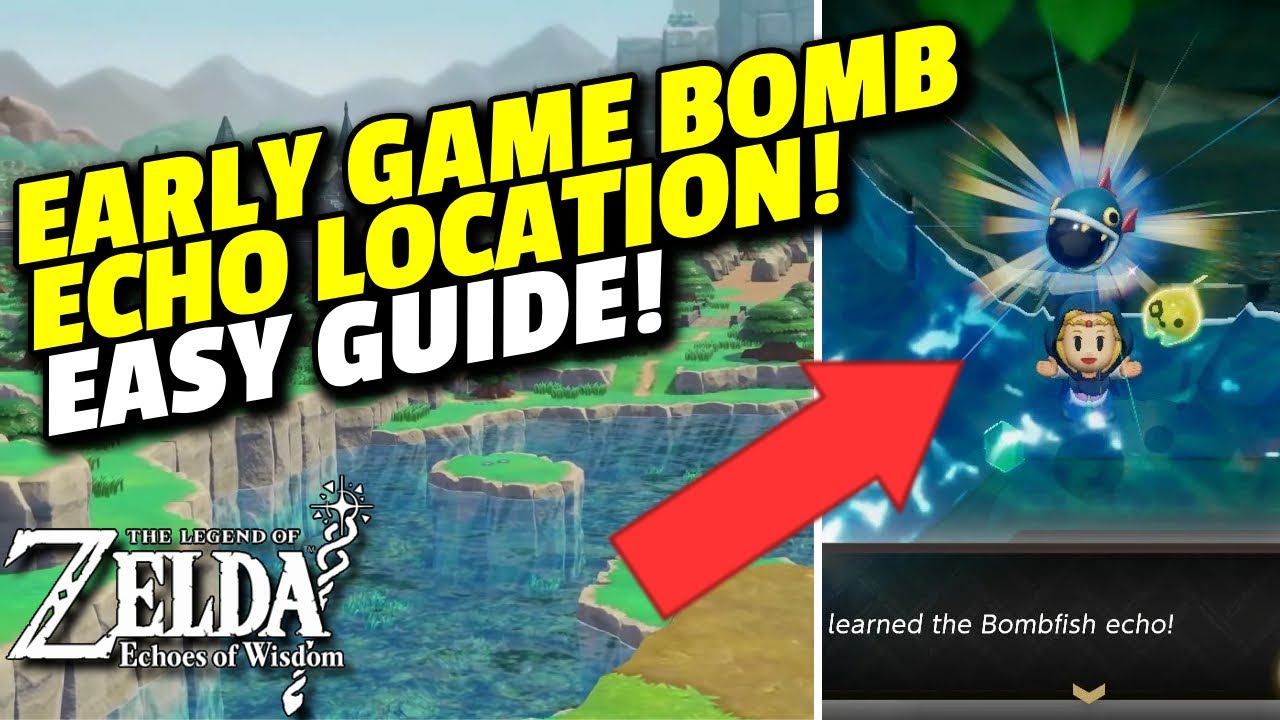 Zelda Echoes of Wisdom | BOMBS! Bombfish Location Easy Guide! - YouTube