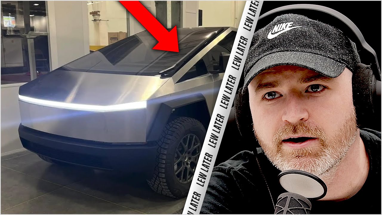 Another Look At Tesla's Cybertruck Windshield / Tires - YouTube