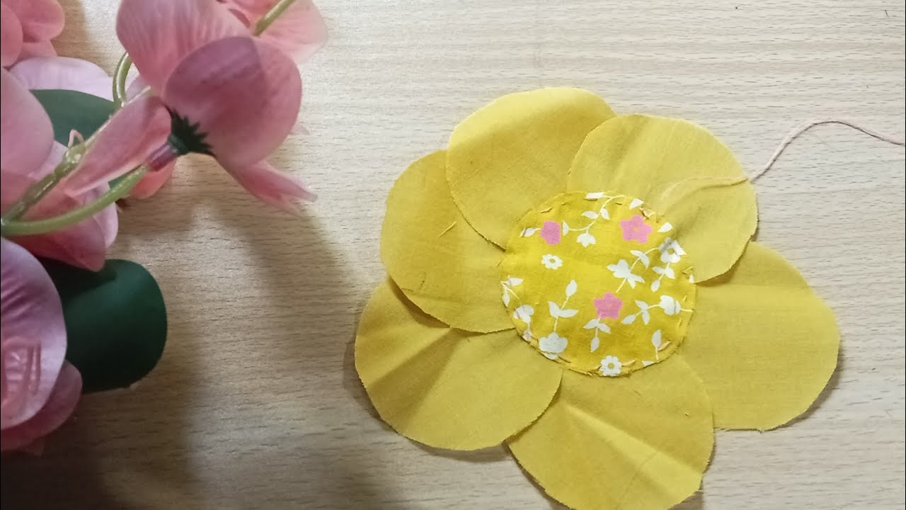 Amazing Fabric Art|| Easy diy clothes flowers making 🌺🌺 - YouTube