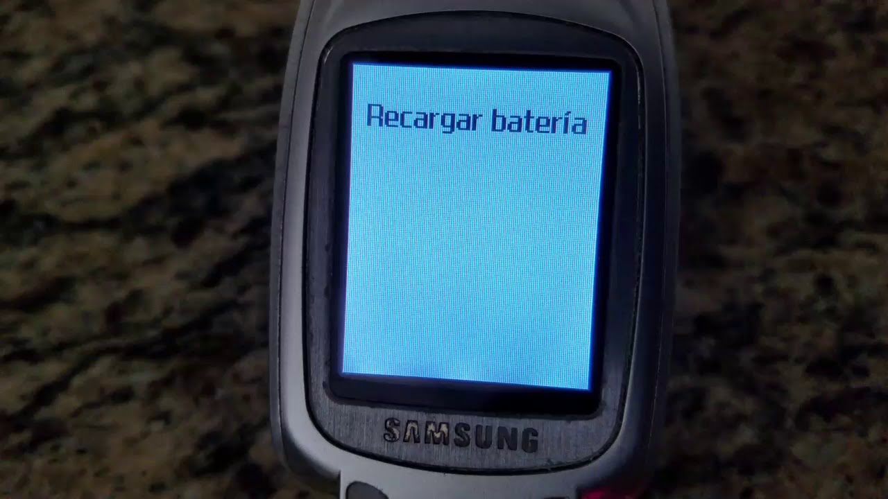 Samsung SGH-E105 - Battery empty (Cheerful) - YouTube