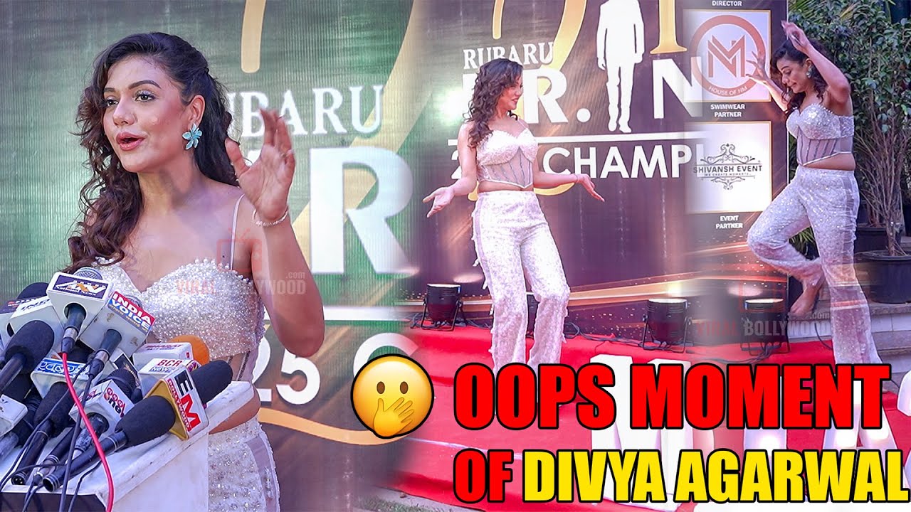 Divya Agarwal's Unexpected Oops Moment – Caught on Camera - YouTube