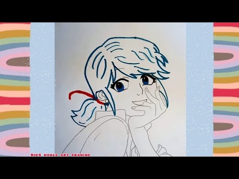 How to draw Marinette Miraculous Ladybug | drawing and coloring - YouTube