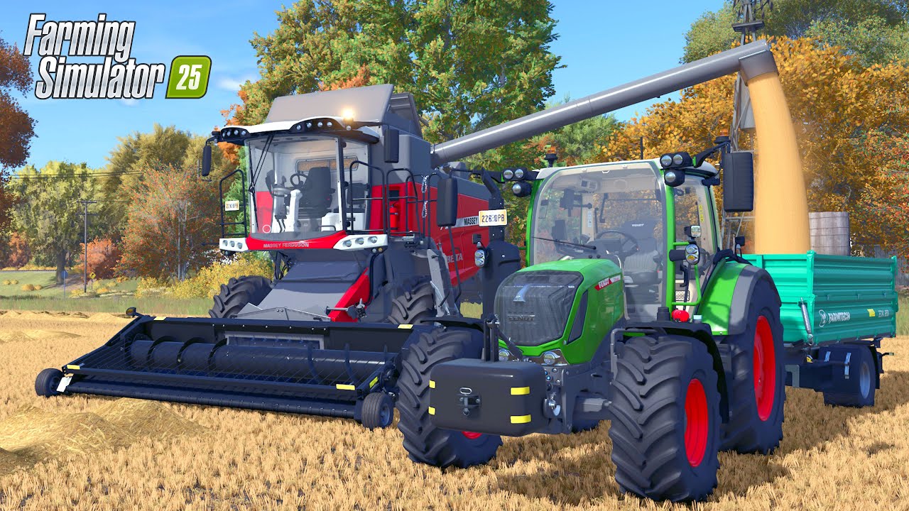 Swathing Wheat - Farming Simulator 25 Gameplay Walkthrough -- Early ...