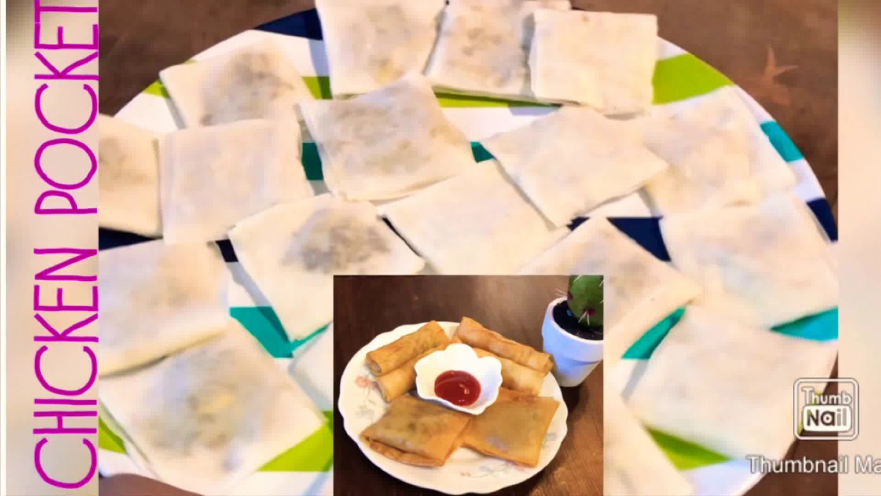 Chicken pocket | চিকেন পকেট | chicken pocket recipe | chicken parcel ...