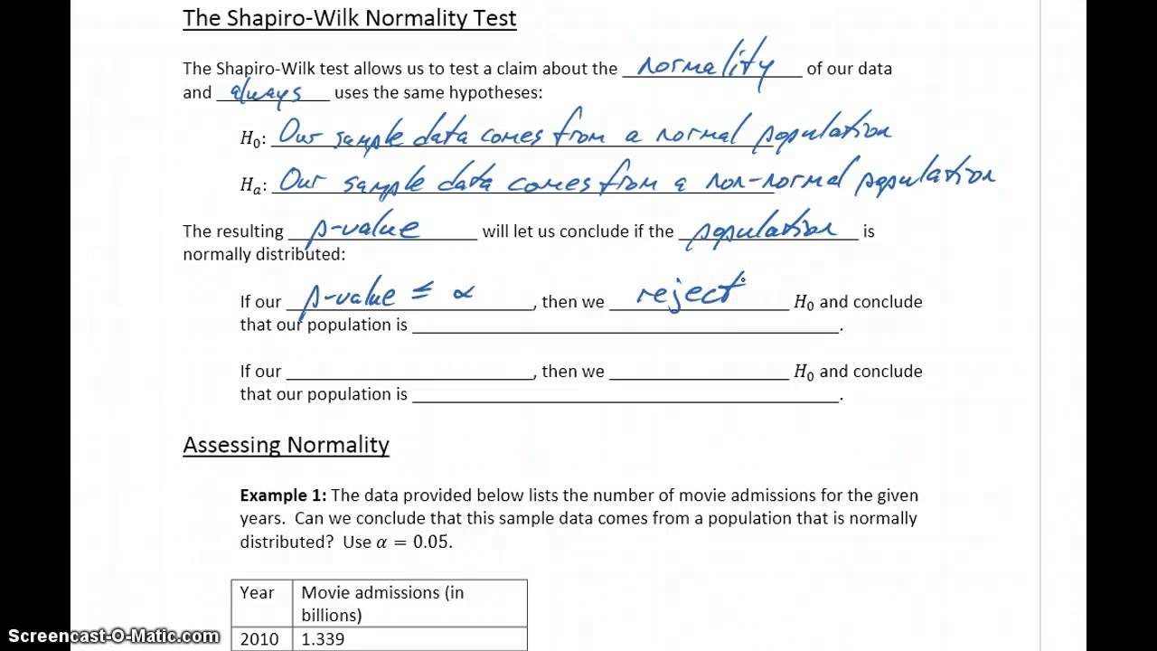 Statistics Assessing Normality With Shapiro Wilk Part 2 The Shapiro statistics-assessing-normality-with-shapiro-wilk-part-2-the-shapiro