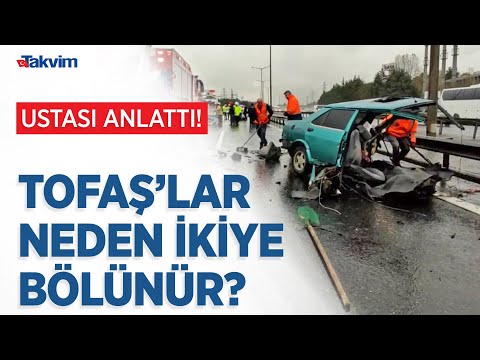 Ustası anlattı! Tofaşlar kaza yapınca neden ikiye bölünür?
