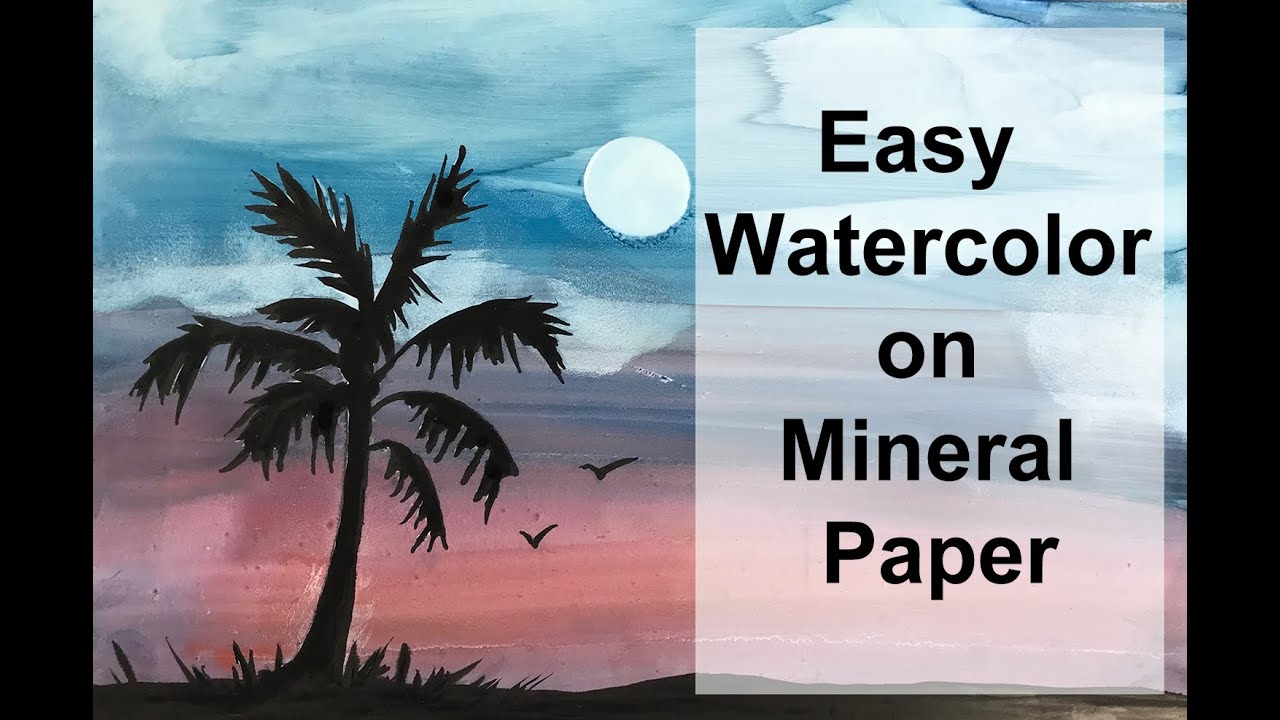 Mineral Paper Watercolor Tutorial - YouTube
