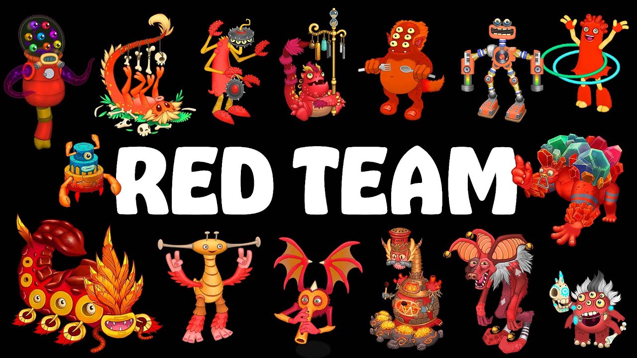 All Red Monsters (All Sounds & Animations) | My Singing Monsters - YouTube