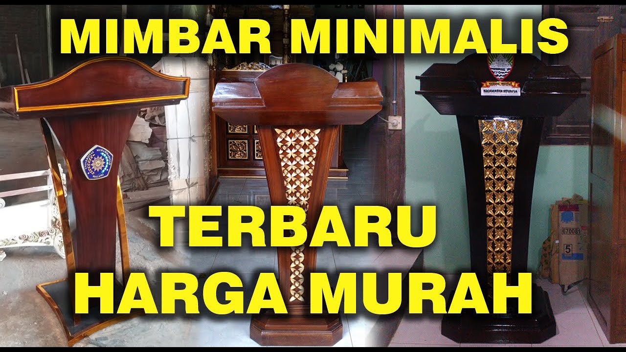 Mimbar Minimalis Modern Untuk Pidato Desain Simple Sederhana - YouTube