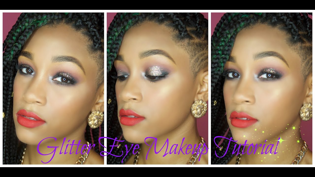 |Makeup Tutorial| Glitter Eye - YouTube