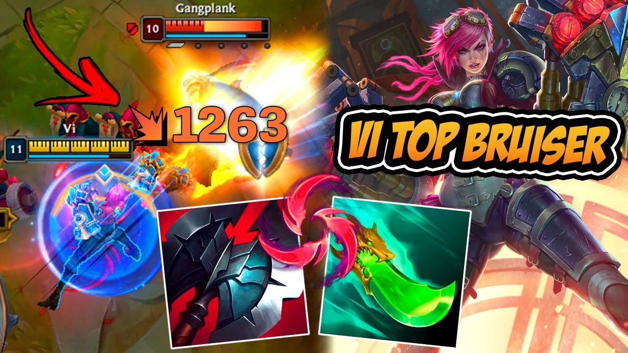 O NOVO META DA VI TOP BUILD DE BRUISER COM MUITO CDR, VIDA E DANO *op ...
