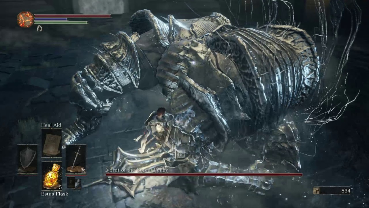 DS3 - Raw Astora Straight Sword vs Vordt - YouTube