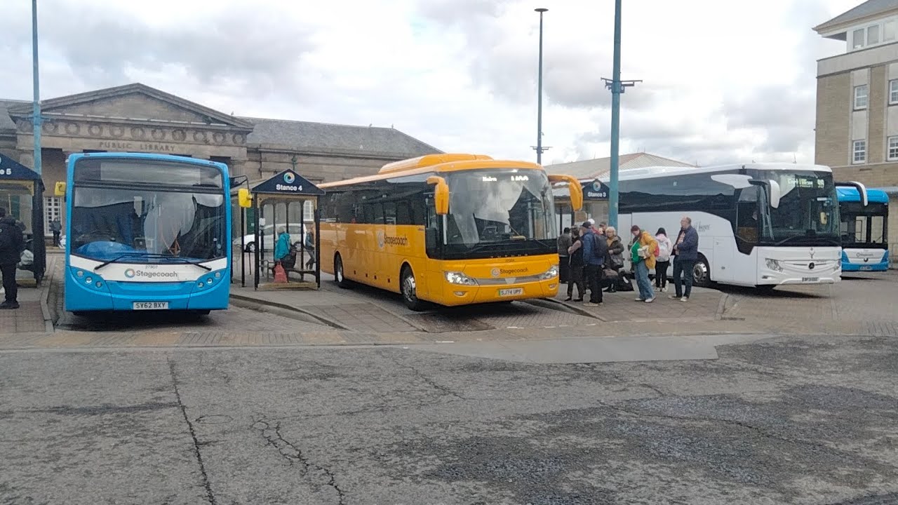 Buses at Inverness bus station 17th April 2025 #bus #stagecoach # ...