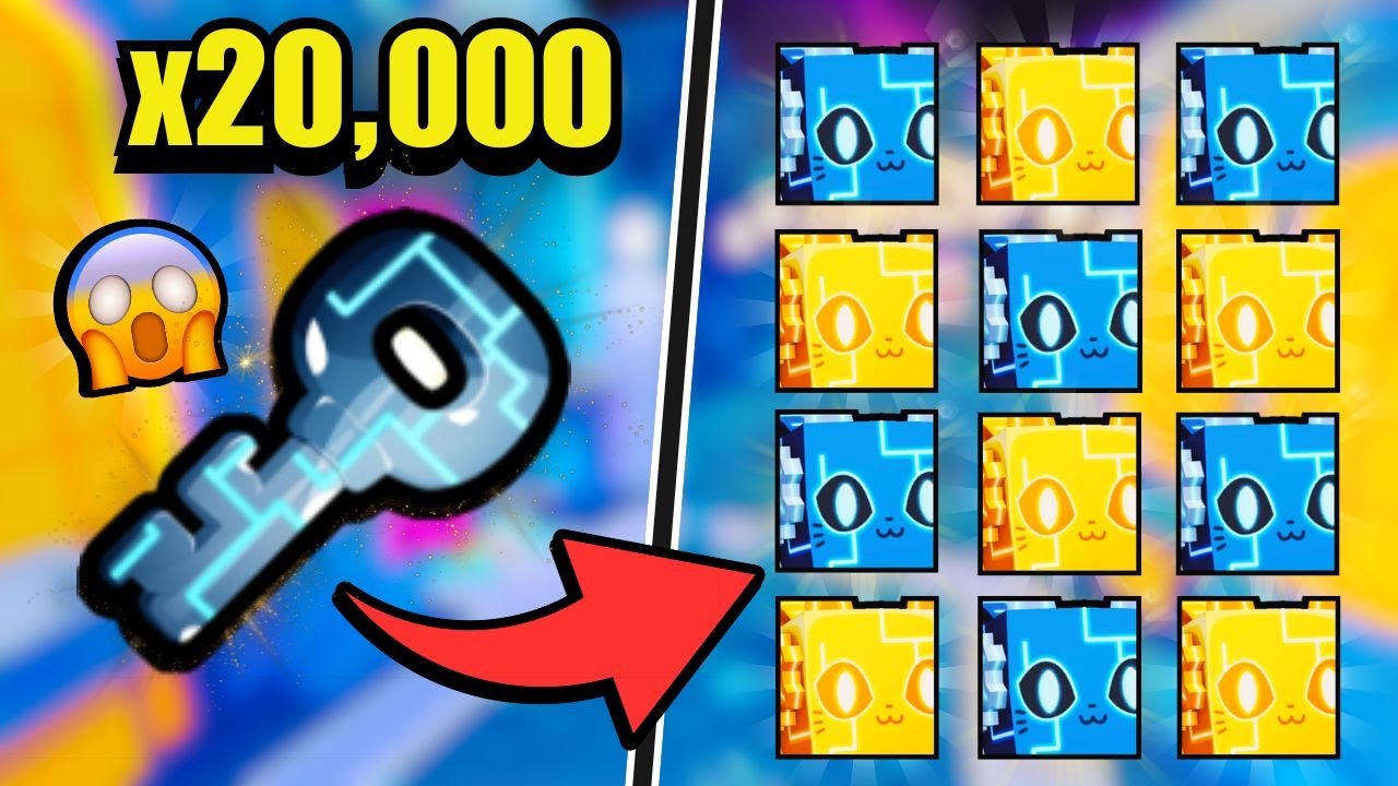 Ich öffne 20000 Tech Keys und das passierte... in Pet Simulator 99 ...