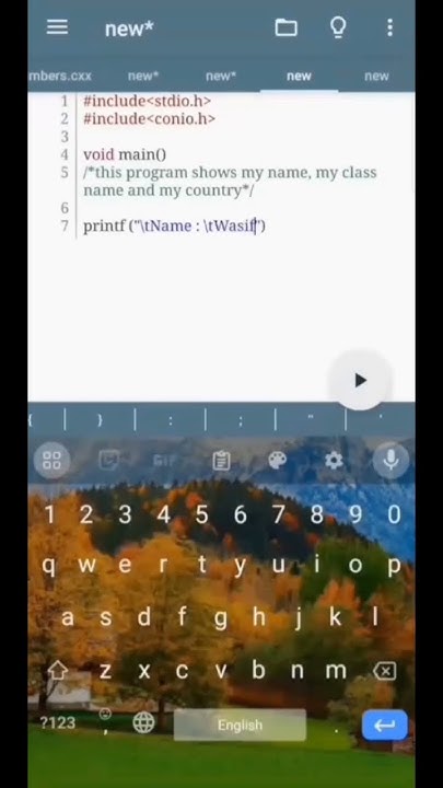 Simple C Program For Class 10 To Display Name Class And Country Clanguage Programming 9449