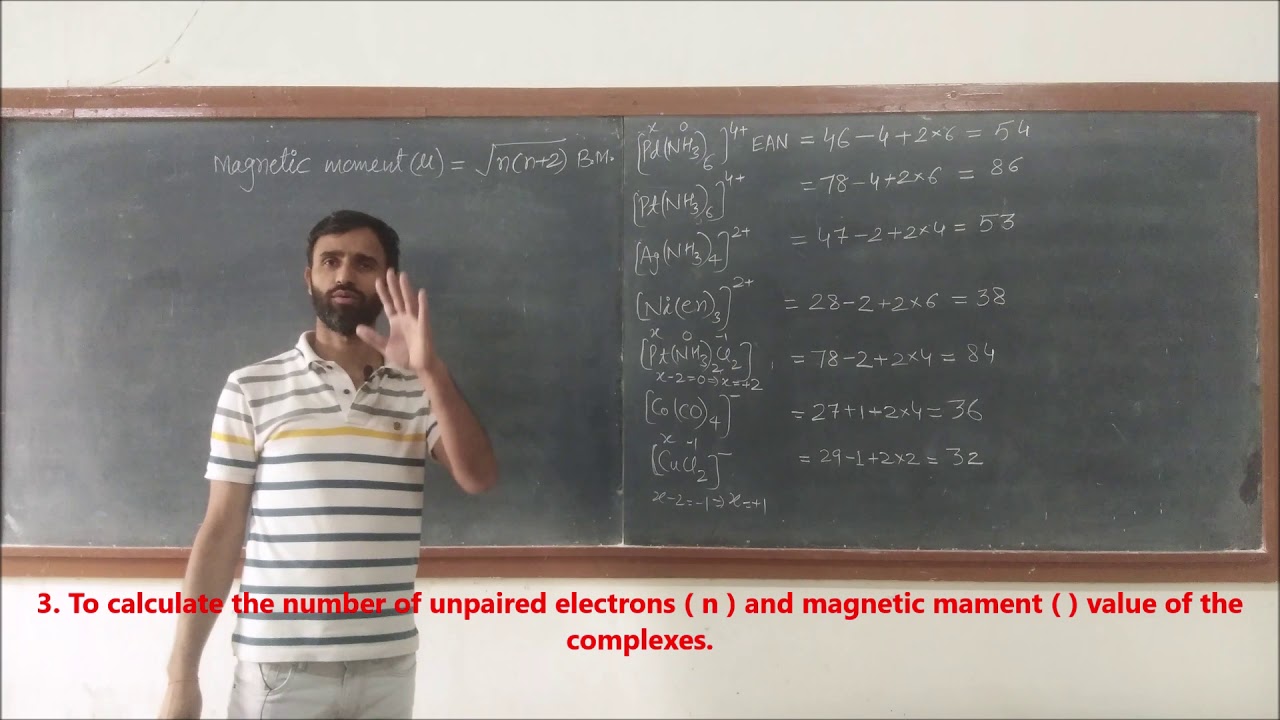 Effective Atomic Number, EAN rule and its applications - YouTube