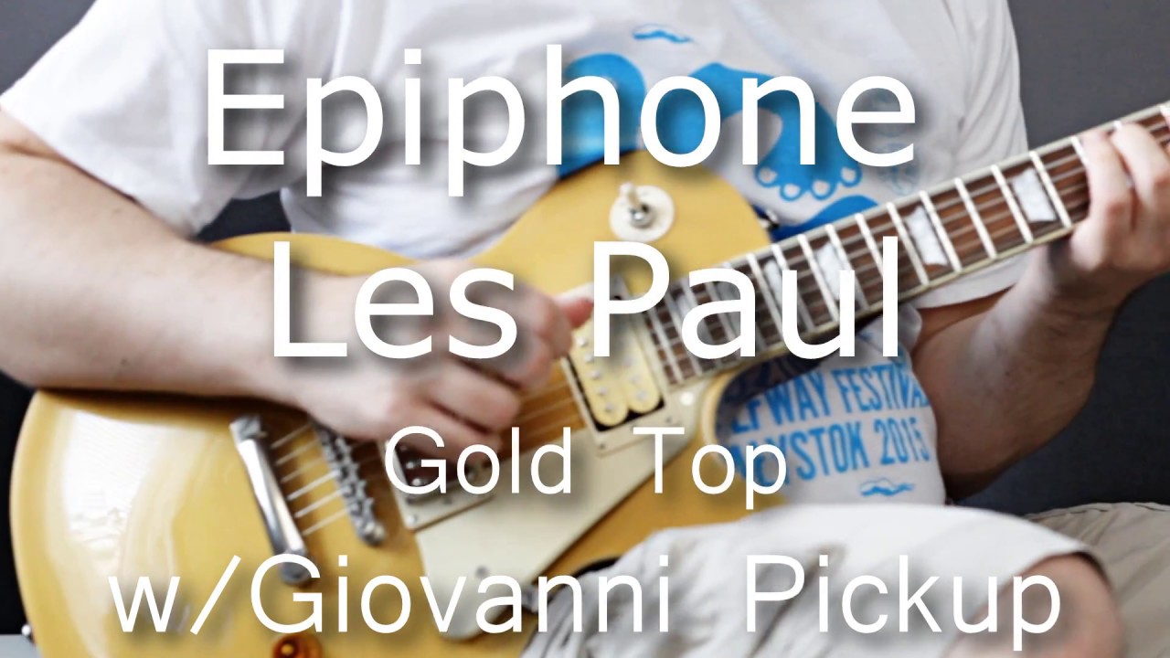Epiphone Les Paul Standard: pickup upgrade (Giovanni) - YouTube