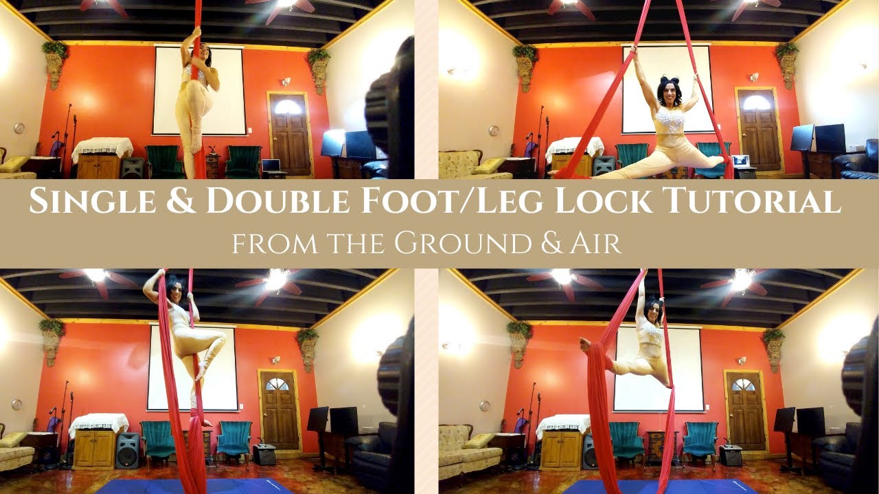 Aerial Silk Single Foot Lock, Double Foot Lock, Figure 8 Foot Lock from ...