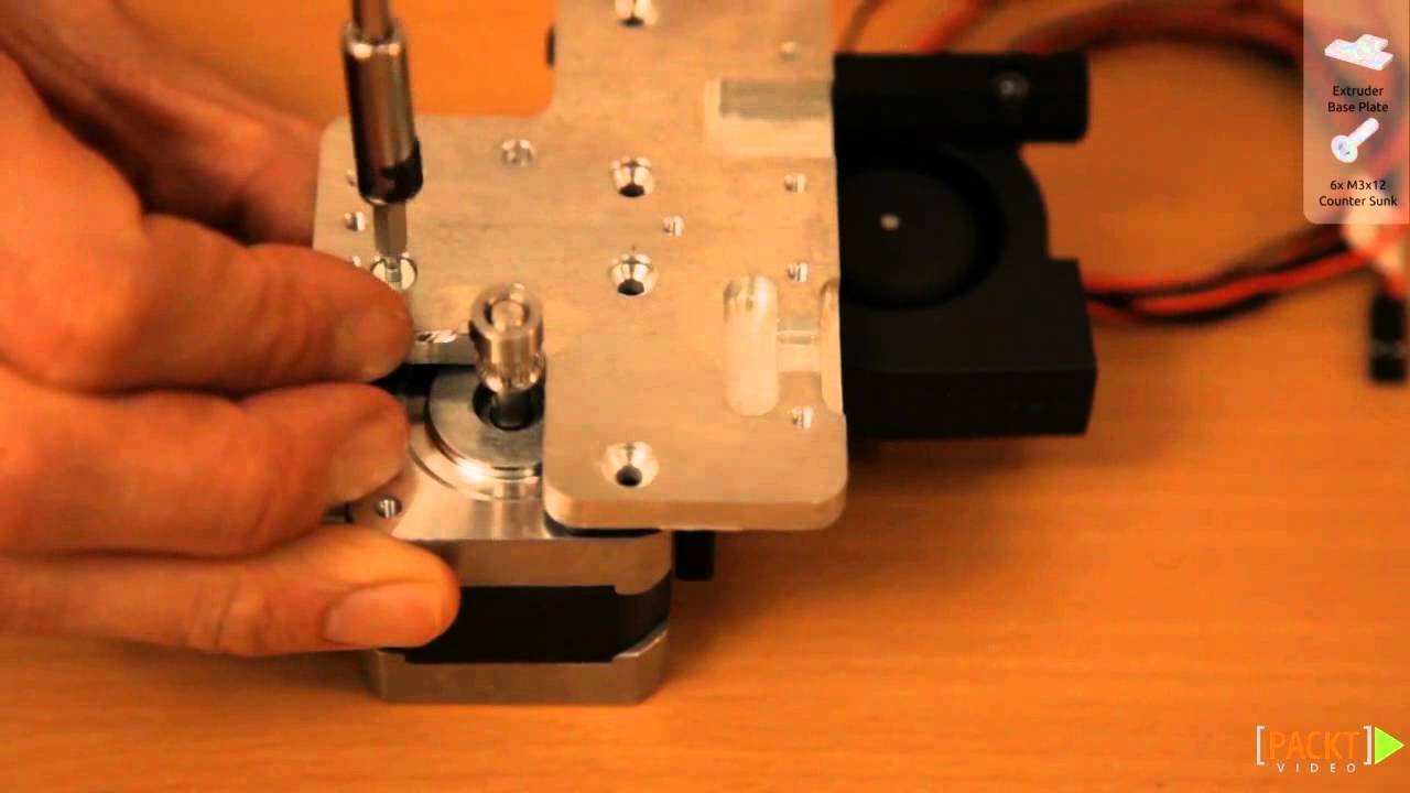 Building a RepRap 3D Printer Tutorial: Assemble the Extruder | packtpub ...