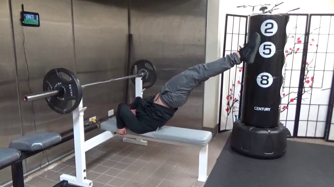Bruce Lee's Dragon Flag Exercise - YouTube