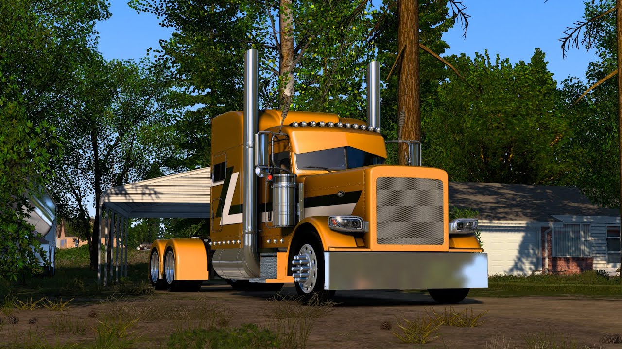 Custom built Peterbilt 389 Gold'N Nugget - YouTube