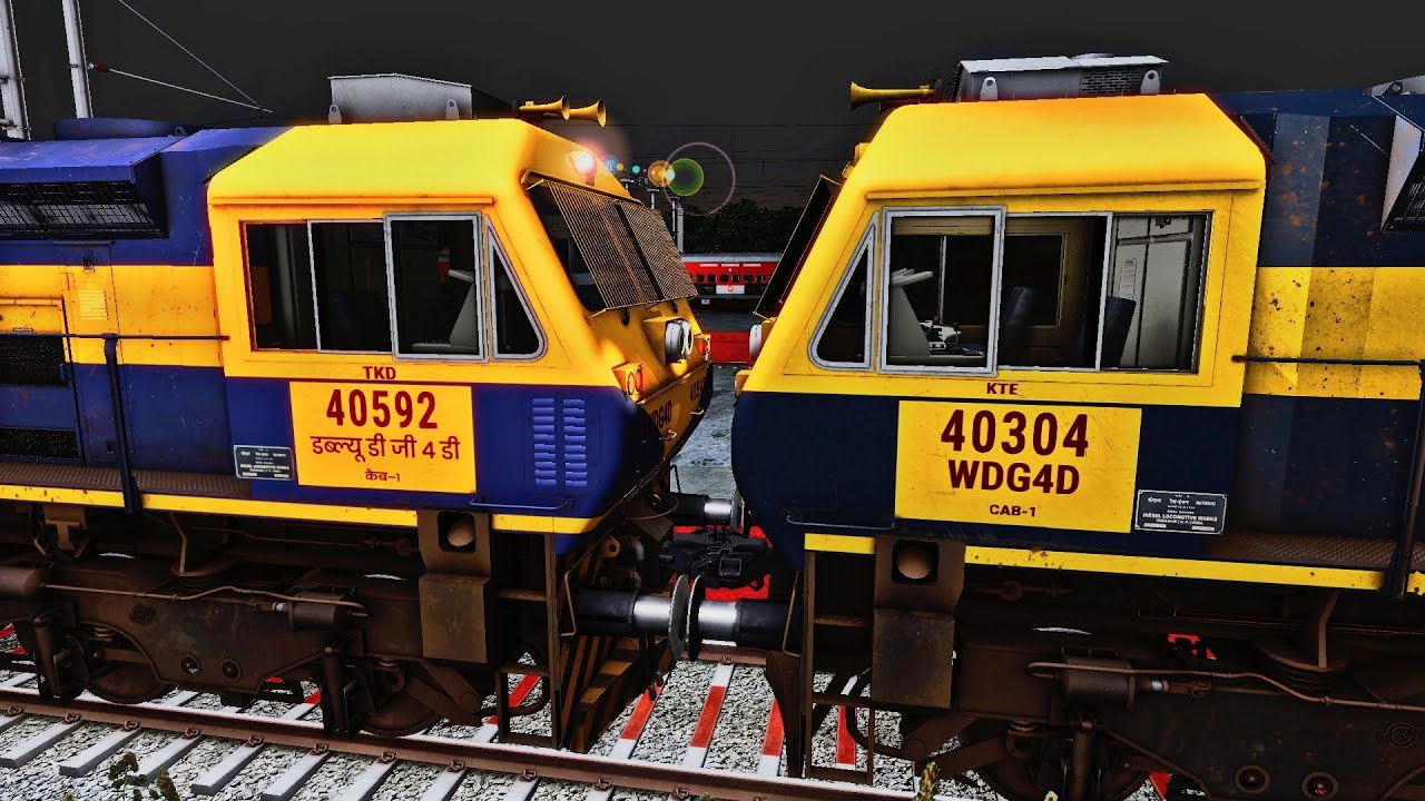 EMD BEAST WDG-4D🔥PETROL WAGONS FREIGHT DUTY || CHAIN PULLING of TRAIN ...
