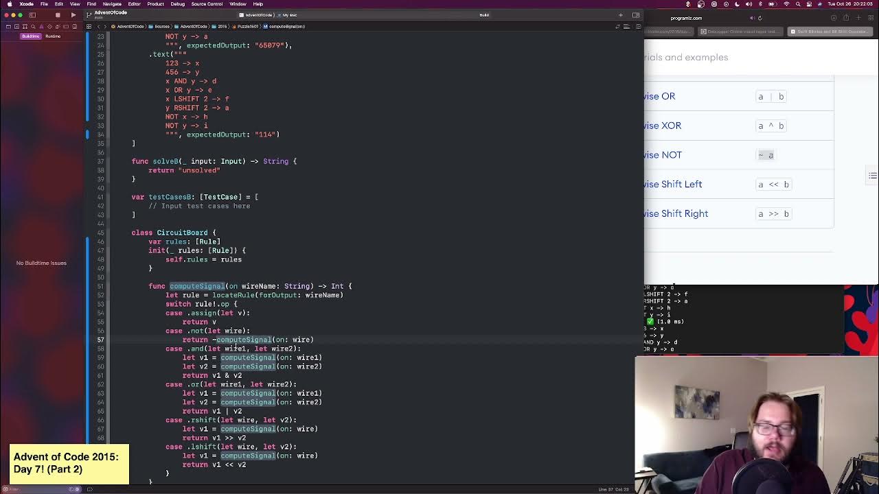 Advent of Code 2015, Day 7 (completed!) - YouTube