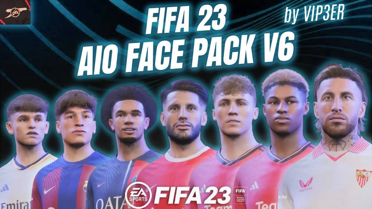 FIFA 23 MOD FACE PACK V6 TU 17.1 by VIP3ER + FIFA 23 GAME PLAY PC 2K 60 ...