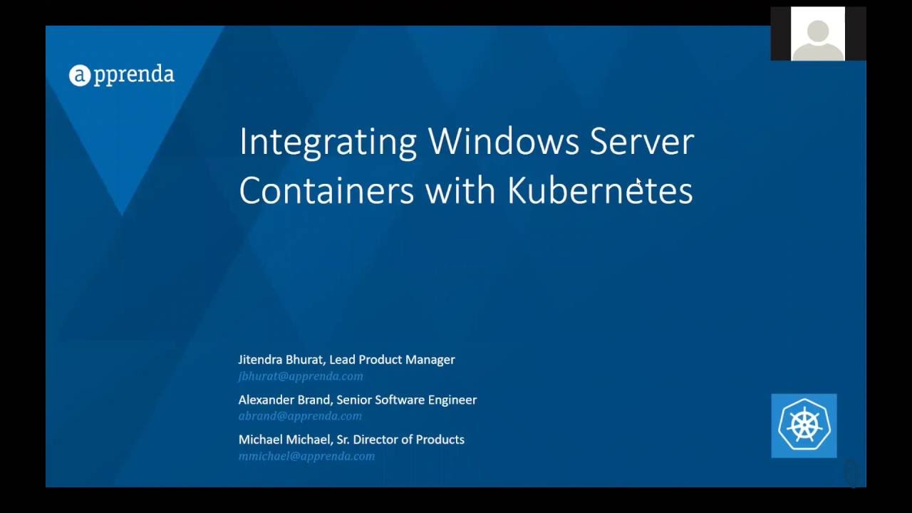 SIG-Windows presents Windows Server Containers with Kubernetes, running ...