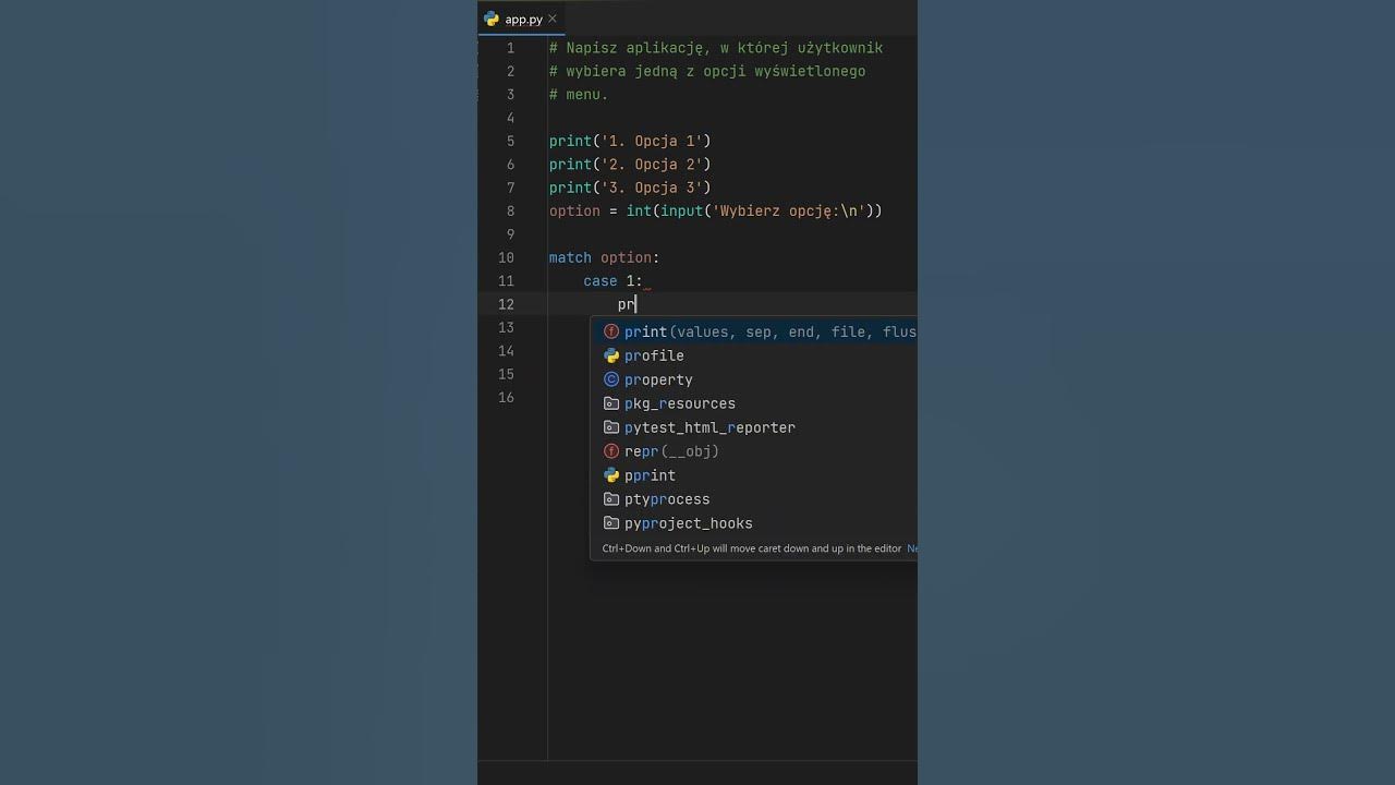 Podstawy Python 12 Match Case Python Programming Programmer Pythonforbeginners Youtube